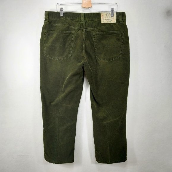 Polo Ralph Lauren | Pants | Ralph Lauren Corduroy Pants Mens 37x26 Army Green Polo Cords ...